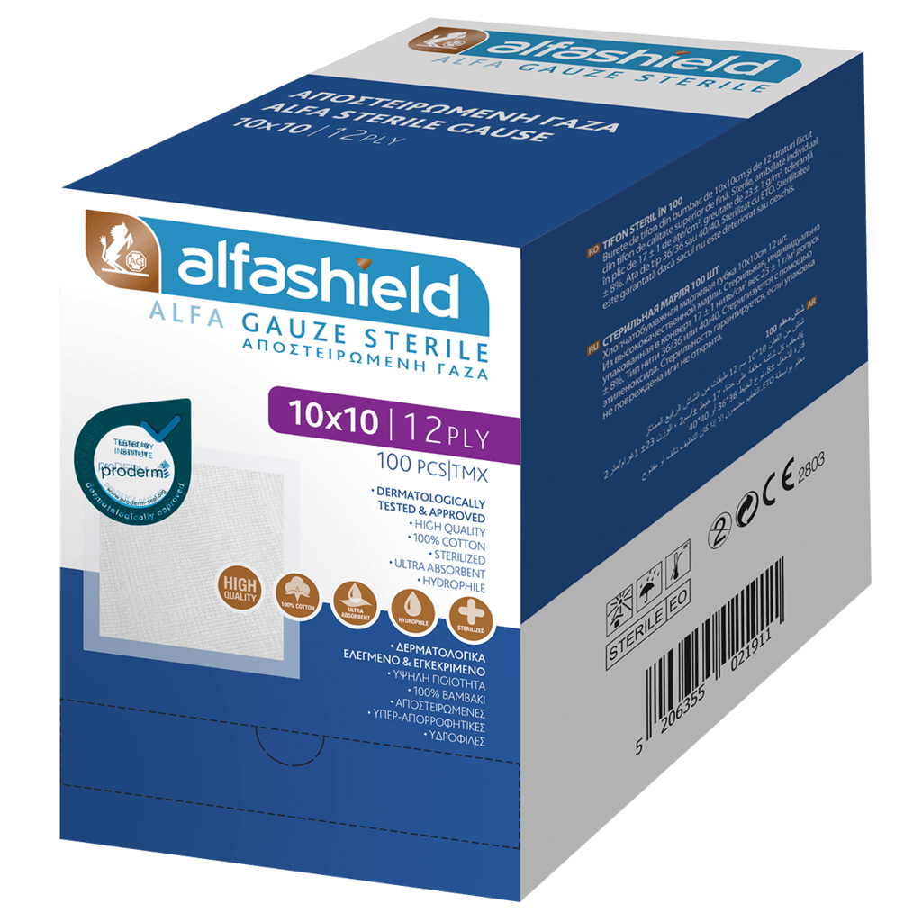 Alfashield / ALFA-GAUZE Packs Sterile Gauze – Κarabinis Μedical
