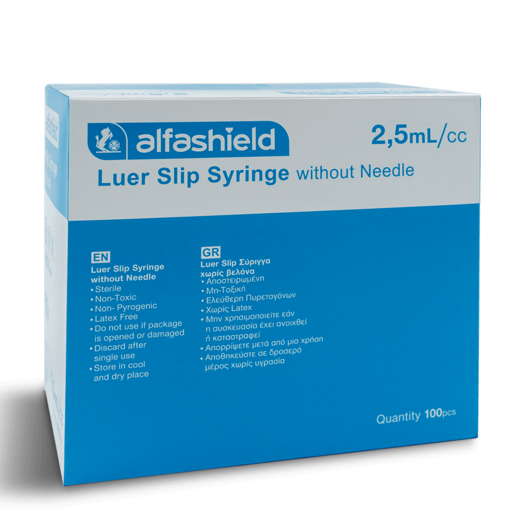 Alfashield / Alfa Syringes Σύριγγες χωρίς Βελόνα – Κarabinis Μedical