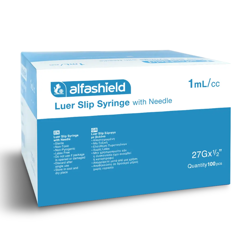 Alfashield | Alfa Syringes – Σύριγγες με Βελόνα – Κarabinis Μedical